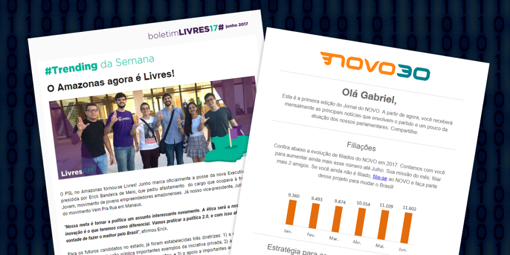 NOVO e PSL/Livres lançam newsletter para reforçar comunicação – Boletim ...